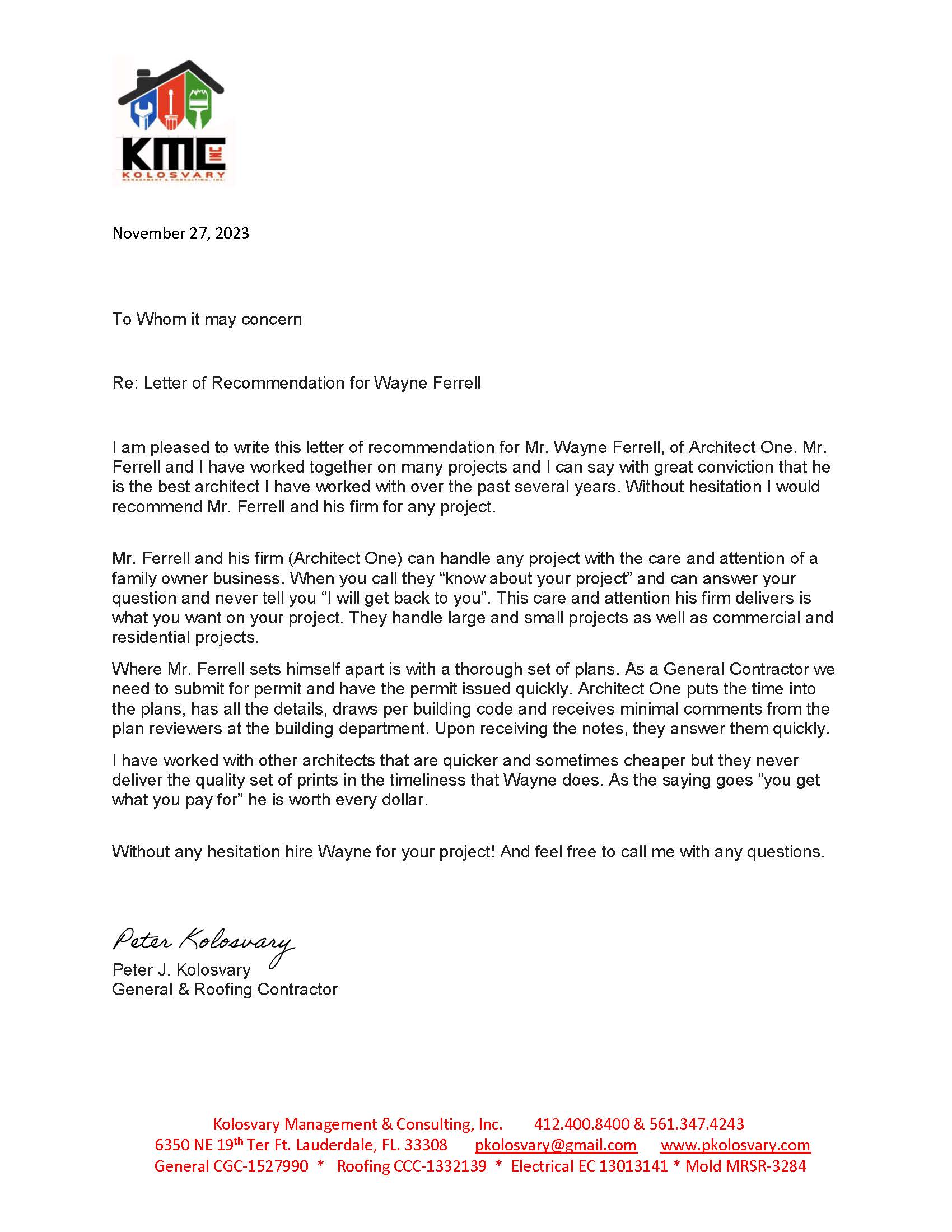 References – architect1.com